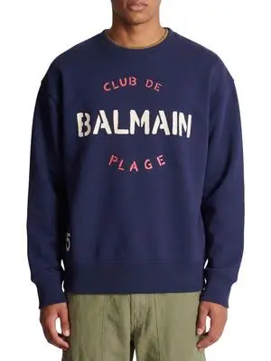 Balmain Graphic Sweatshirt - Marine