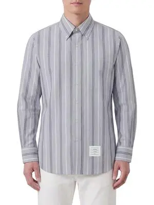 Thom Browne Striped Shirt - Grey