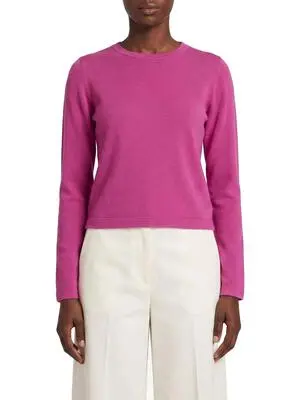 Extreme Cashmere Crewneck Pullover In Cotton And Cashmere Blend - Pink