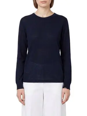 Extreme Cashmere Crew Neck Pullover In Merino Wool And Cashmere - Blue