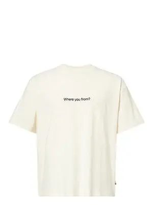 HONOR THE GIFT Where You From Cotton T-shirt - White