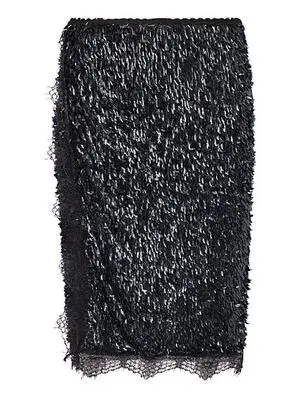 SIEDRES Bianca Sequin-embellished Knee-length Skirt - Black