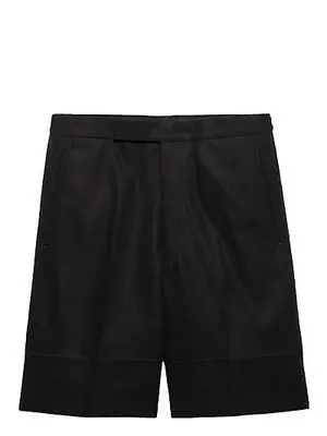 Prada Cotton Bermuda Shorts - Black