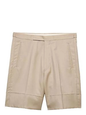 Prada Cotton Bermuda Shorts - Neutral