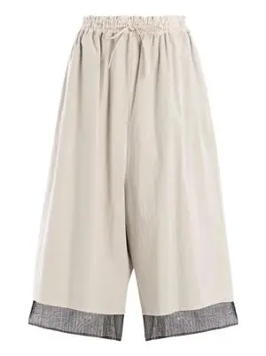 Y’s O-gathere Double Pants - Tan