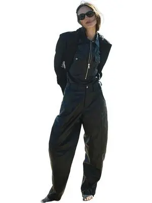 Yigal Azrouël Rowan Leather Pants - Black