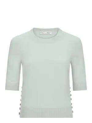 Oscar De La Renta Button-detail Pullover - One-color