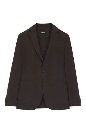 BOSS Slim-Fit Jacket In Tech Linen
