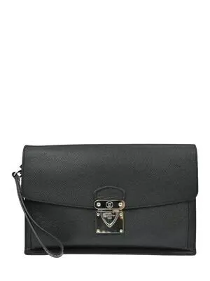 LOUIS VUITTON 1990-2000s Taiga Veraiya Clutch Bag - Black