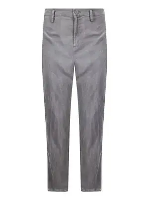 LIMI FEU Slit-detail Slim-fit Trousers - Grey