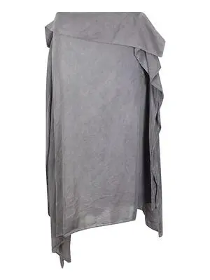 LIMI FEU Asymmetric Draped Skirt - Grey