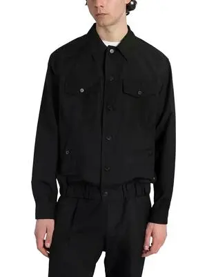 GREYED Niko Elasticated-hem Jacket - Black