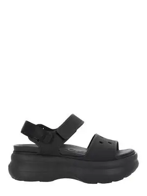 CROCS Soho Y-strap Platform Sandals - Black