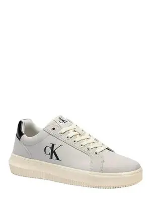 Calvin Klein Logo-print Lace-up Sneakers - Grey