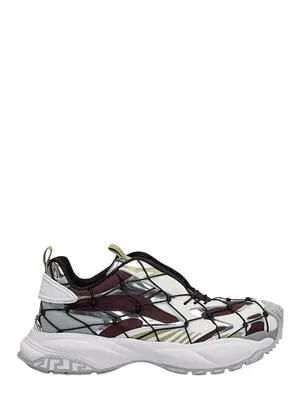 Versace Low Top Sneaker - White/burgundy