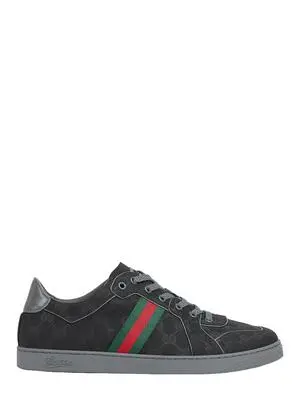 Gucci Stretch Gg Canvas Low-top Sneakers - Black