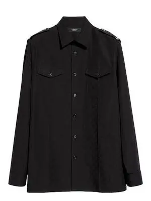 Gucci Gg Cotton Poplin Shirt - Black