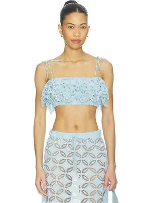 WAIMARI Waimari Nilo Cropped Top With Lace Detailing