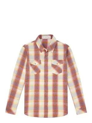 GOD'S TRUE CASHMERE Checked Cashmere Shirt - Red