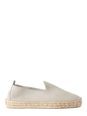 MORJAS MORJAS Suede Espadrilles Light Gray