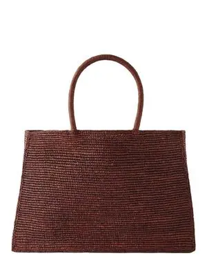Lié Studio The Charlotte Raffia Tote Bag - Brown