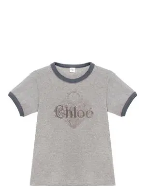 Chloé Crew-neck Baby Fit T-shirt - Grey