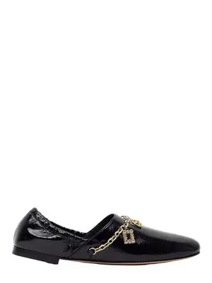 ROGER VIVIER Roundytoe Slipper With Charm Detail - Black
