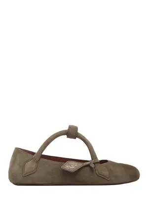 Alaïa Teckel Suede Ballet Flats - Grey