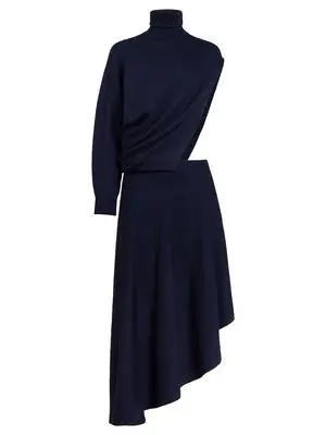 Alaïa Cut-out Knit Dress - Blue