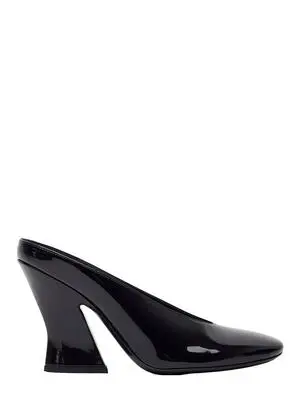 Givenchy Sculpted Heeled 95 Patent Mules - Black