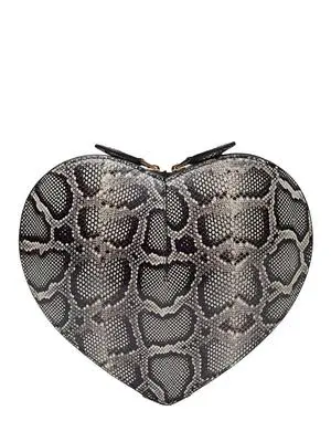 Alaïa Le Coeur Crossbody Bag - Black/white