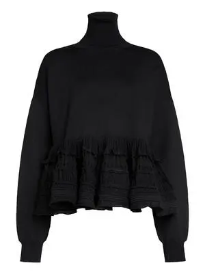 Alaïa Peplum Jumper - Black