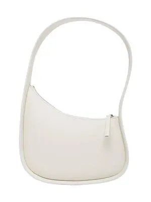 THE ROW Half Moon Shoulder Bag - White