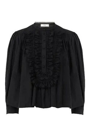Chloé Lace Blouse - Black