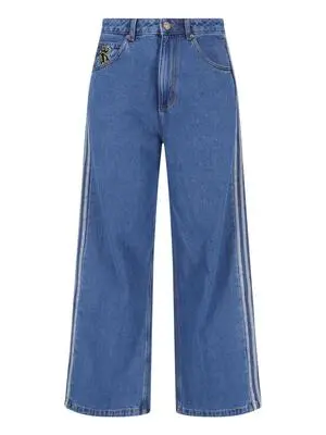 Adidas Wide Jeans "firebird - Blue