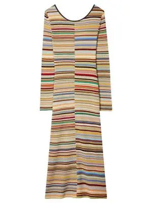 Paul Smith Signature Stripe Ribbed-knit Dress - Neutrals