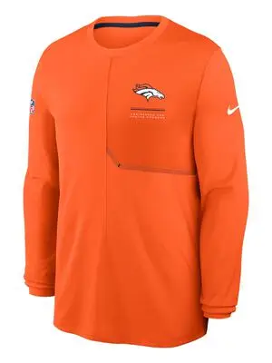 Nike Denver Broncos Dri-fit Long-sleeve Top - Orange