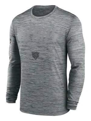 Nike Chicago Bears Long Sleeve T-shirt - Grey