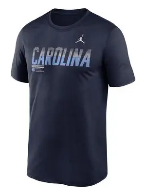 JORDAN North Carolina Sideline Legend Brand Dri-fit College T-shirt - Blue
