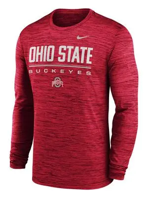 Nike Ohio State Sideline Velocity Dri-fit College T-shirt - Red