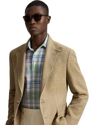 Ralph Lauren Rl67 Broken-herringbone Jacket - Tan