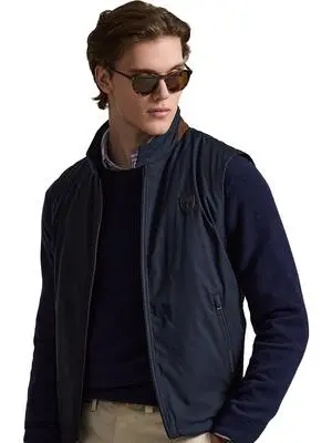 Ralph Lauren The Abbottson Gabardine Vest - Collection Navy