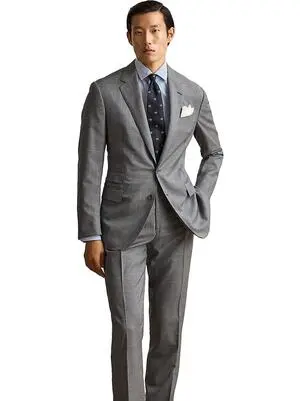 Ralph Lauren Kent Hand-tailored Sharkskin Suit - Medium Grey