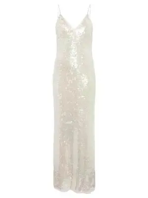 FORTE_FORTE Sequin-embellished Maxi Dress - Neutrals