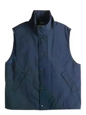 Nanamica High-neck Gilet - Blue