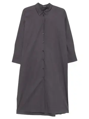 SUSANNE BOMMER Yoke-detail Shirt Dress - Grey