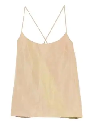 SUSANNE BOMMER Cross-back Top - Brown