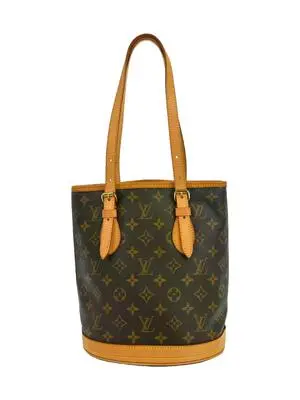 LOUIS VUITTON 2004 Pm Monogram Bucket Tote Bag - Brown