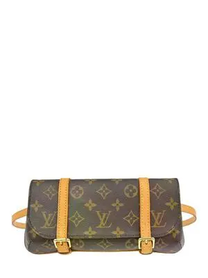 LOUIS VUITTON 2004 Monogram Pochette Marelle Belt Bag - Brown
