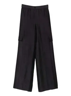 BLUGIRL Elasticated-waist Cargo Pants - Black